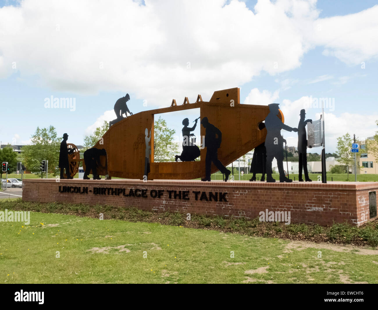 Lincoln Tank memorial installed in May 2015 in memory of the World War ...