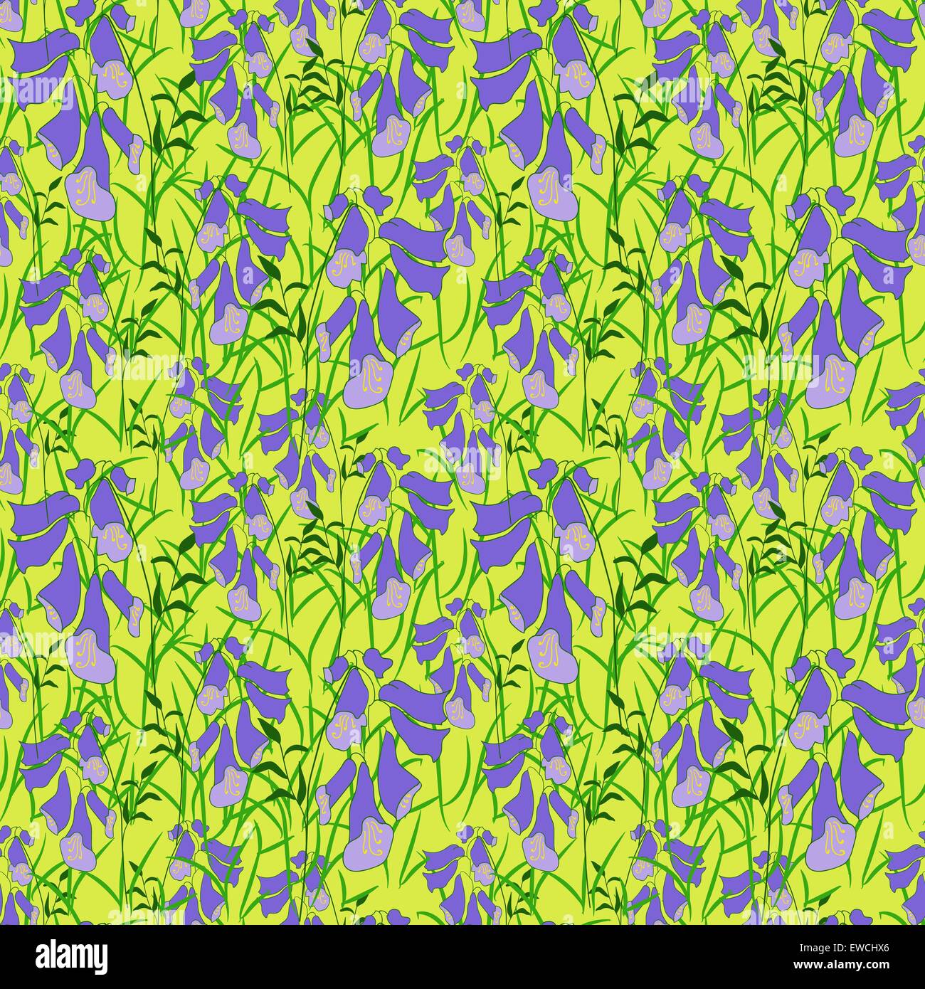 Flowers Colorful Seamless Pattern Background Vector Stock Vector Image ...