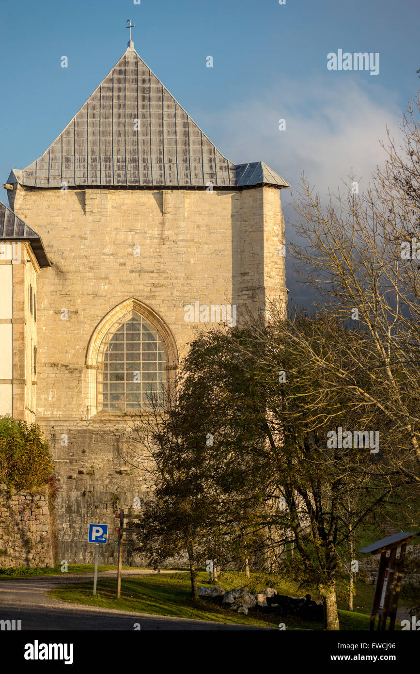 Historical buildings of Orreaga Roncesvalles, Navarre, Spain Stock ...