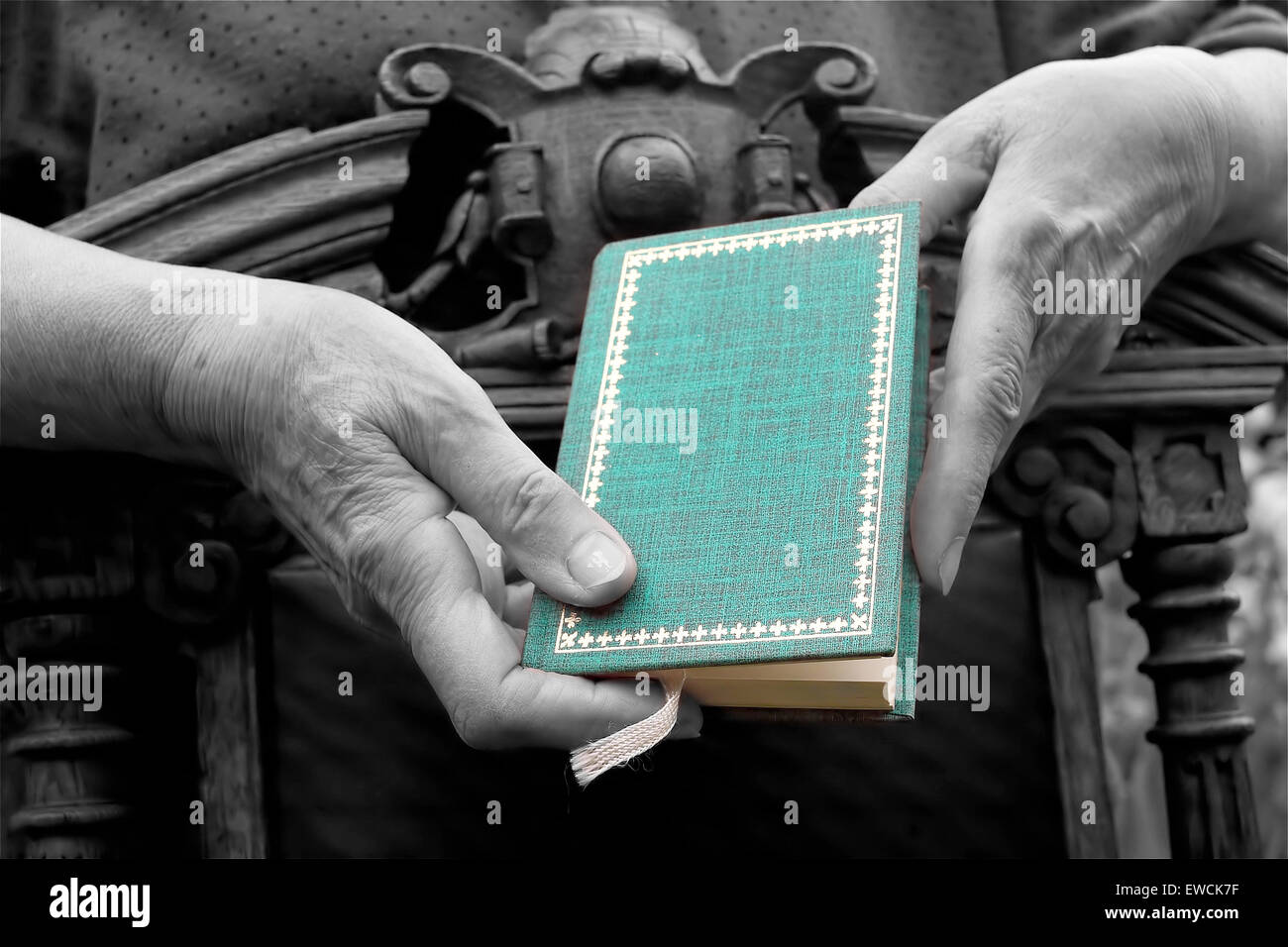 Book In The Hands Stock Photo - Alamy