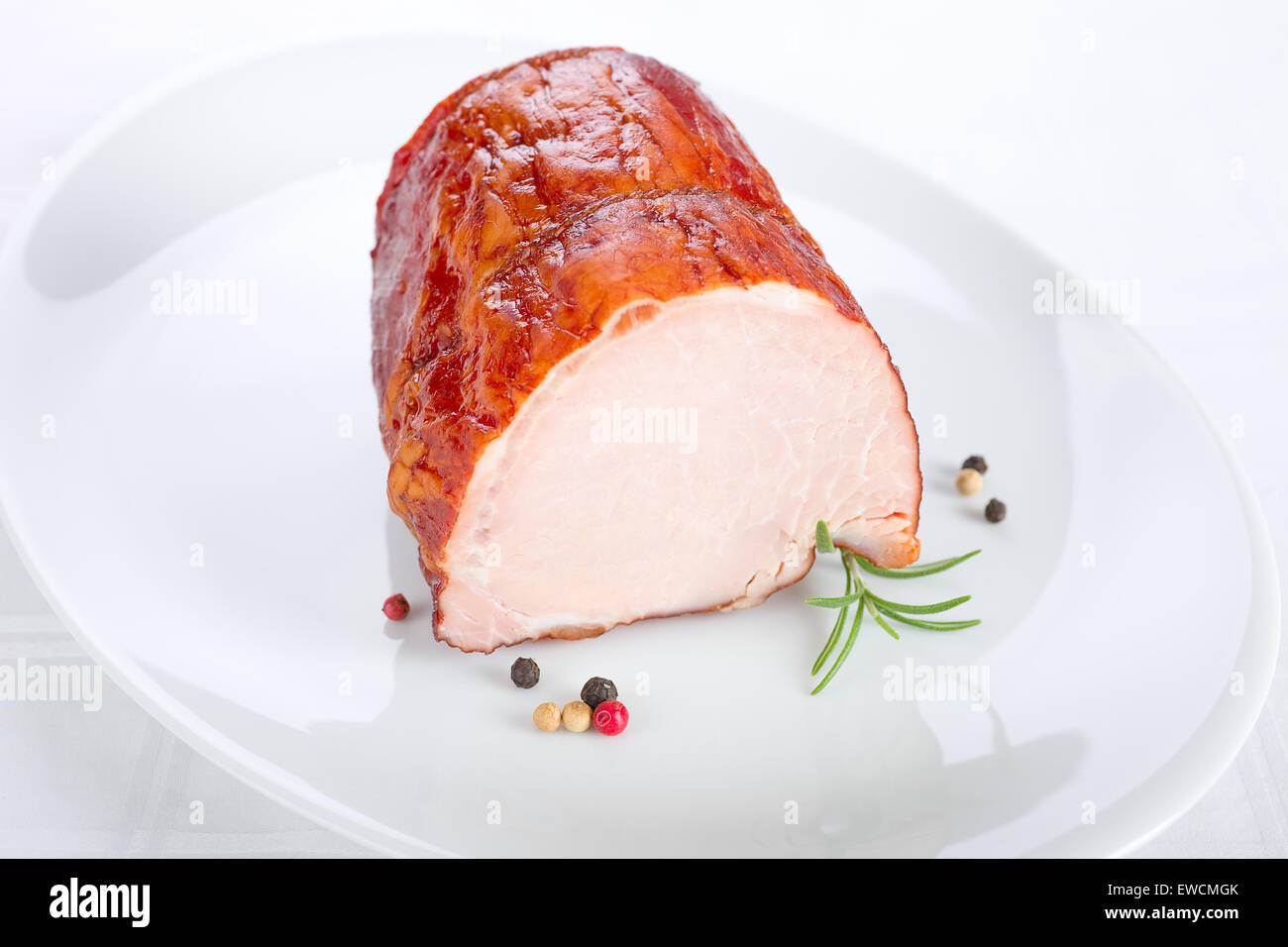 Food smoked ham hi-res stock photography and images - Alamy
