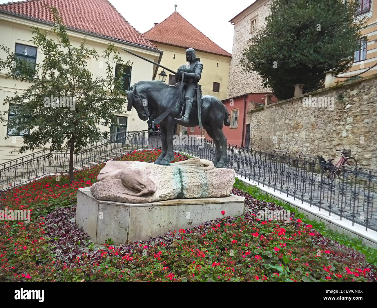 statue of a knight on horseback unknown artist Zagreb Croatia updated ...