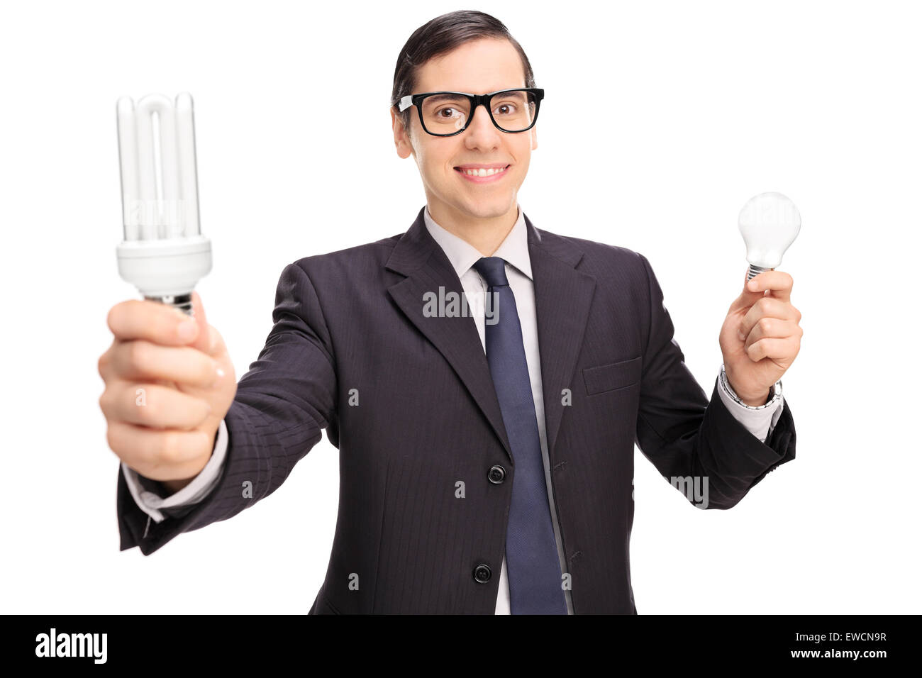 Black man and light bulb hi-res stock photography and images - Alamy