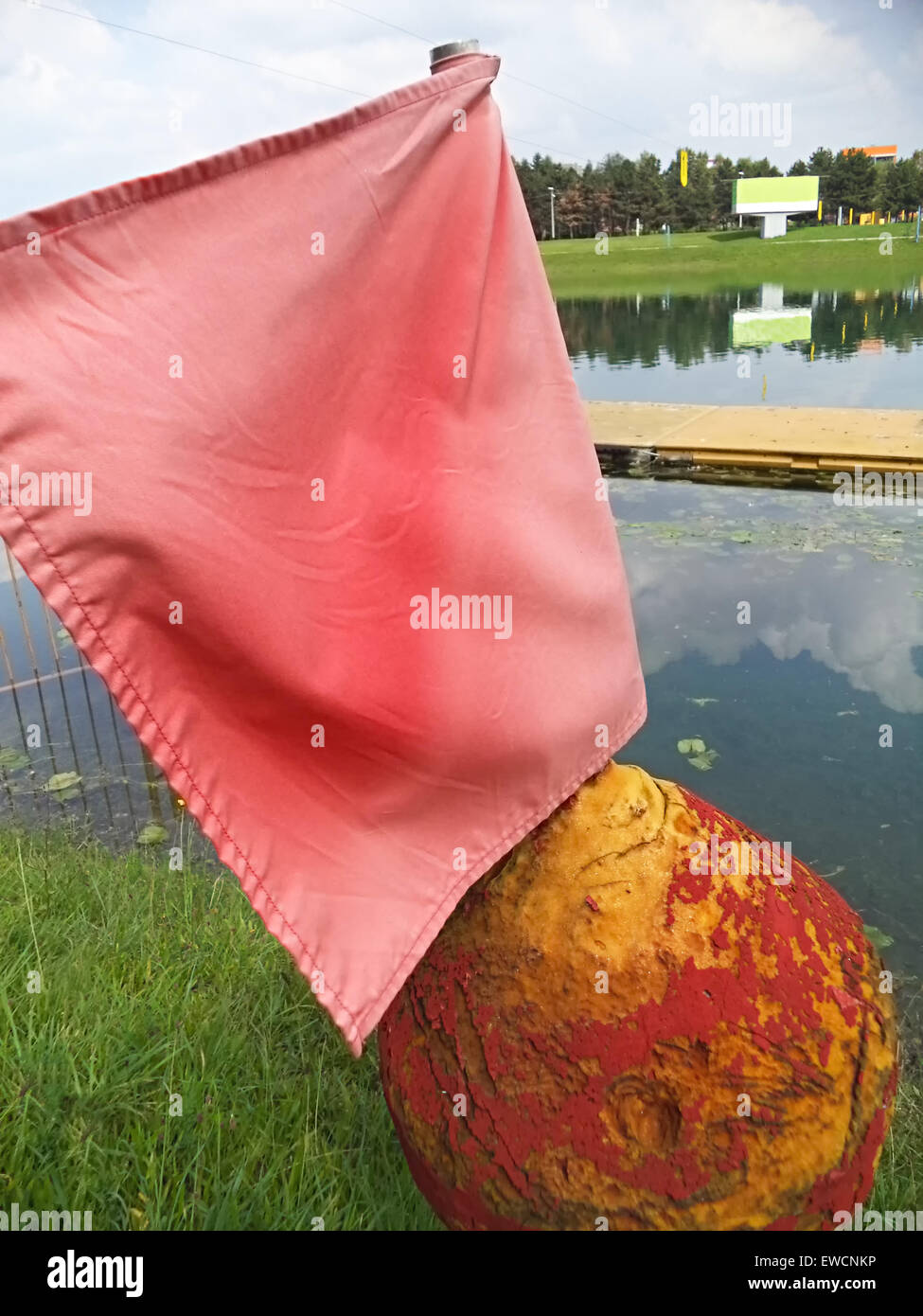 Buoy at Regatta course Stock Photo - Alamy