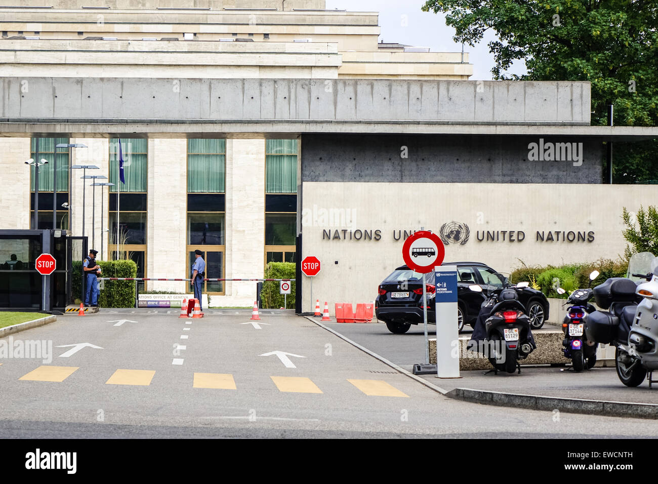 United Nations Building Geneva Stock Photo - Alamy