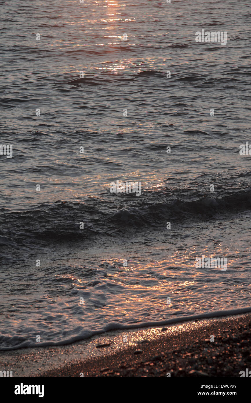 reflections of the sun at beach Stock Photo - Alamy