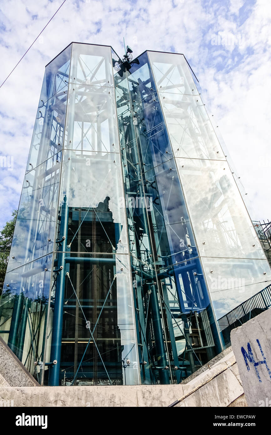 Glass Lift Geneva Stock Photo - Alamy