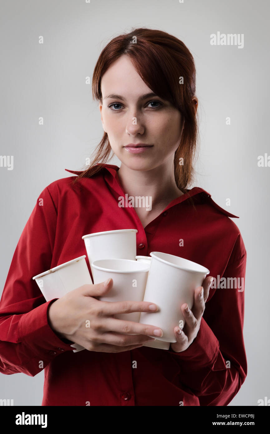 Person holding lots of paper work hi-res stock photography and images ...