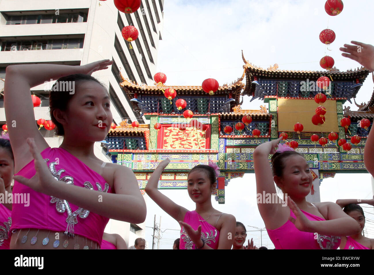 Manila, Philippines. 23rd June, 2015. Students dance during the ...