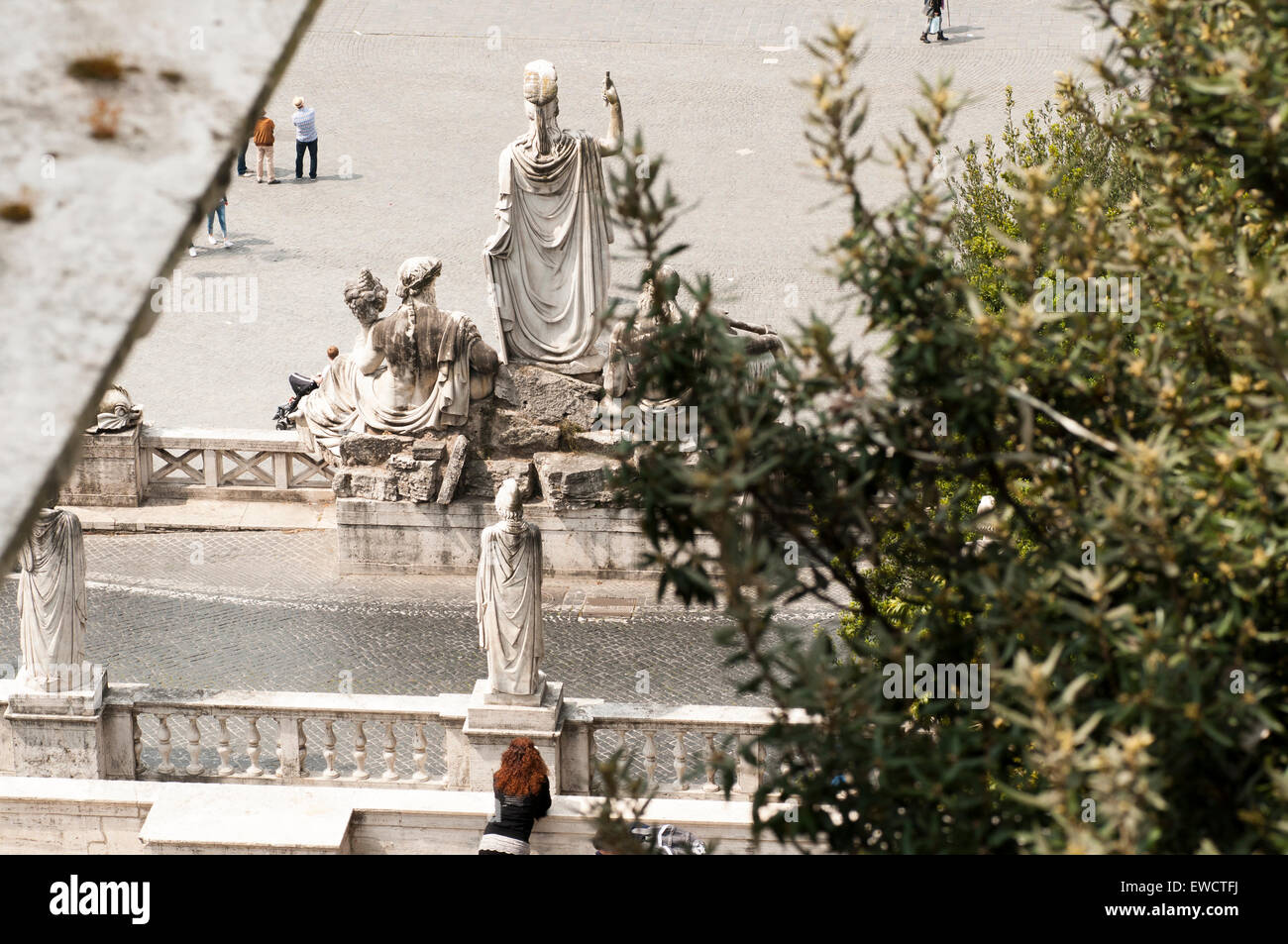statue of the goddess Rom Stock Photo - Alamy