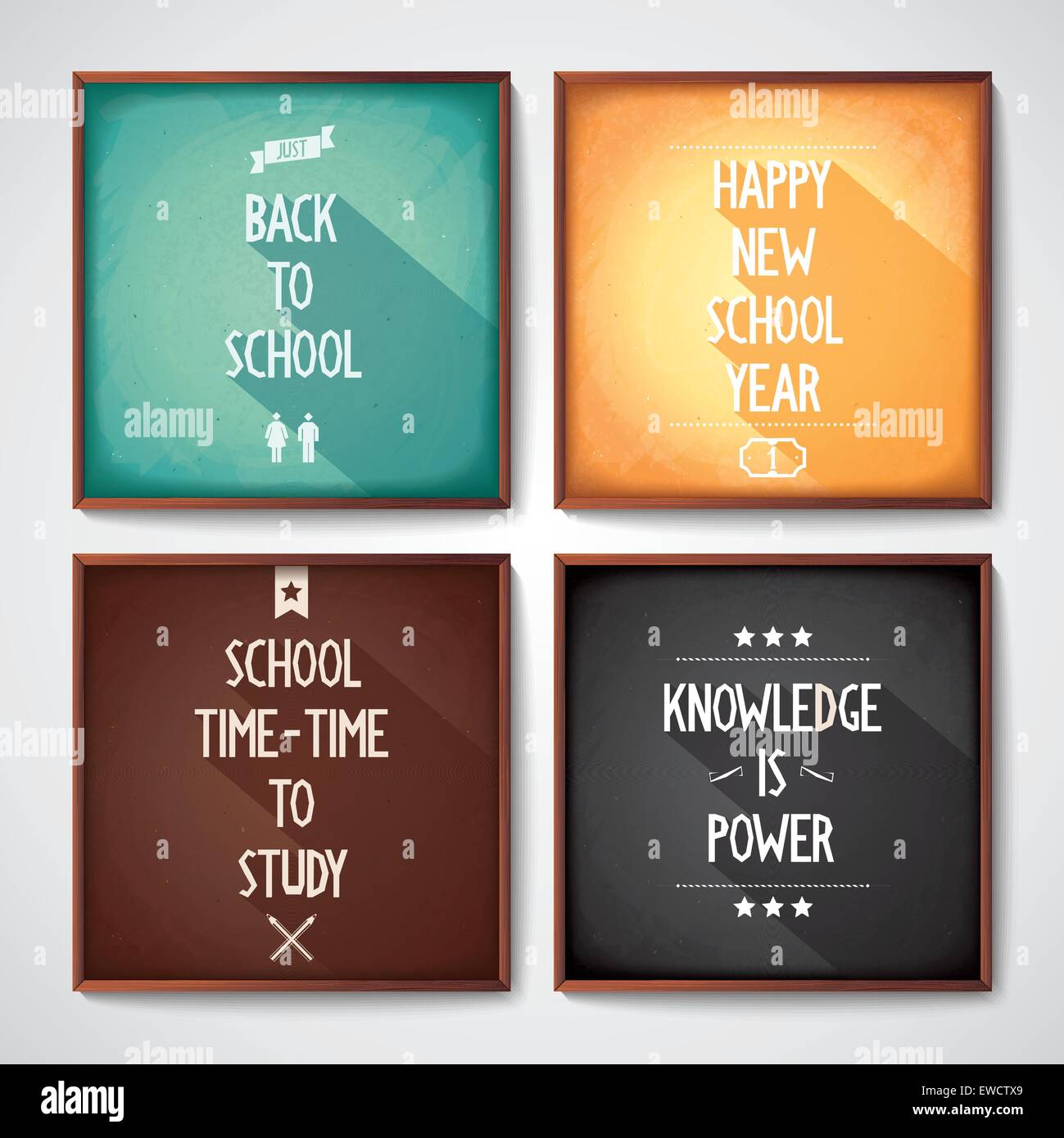 Knowledge is power poster Stock Vector Images - Alamy