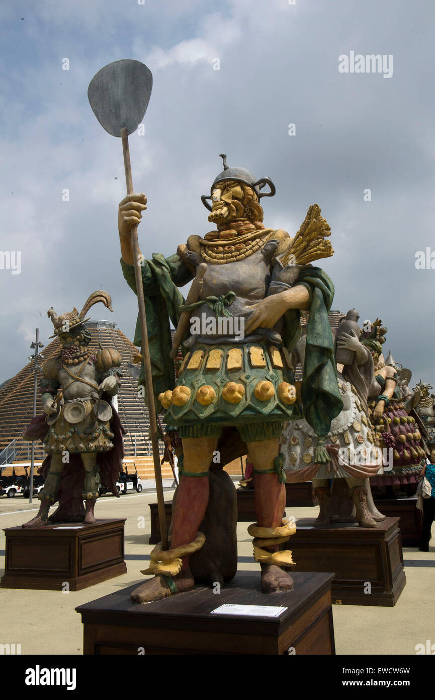 Italy - Milan - Expo Statue celebrating the food on the indication of ...