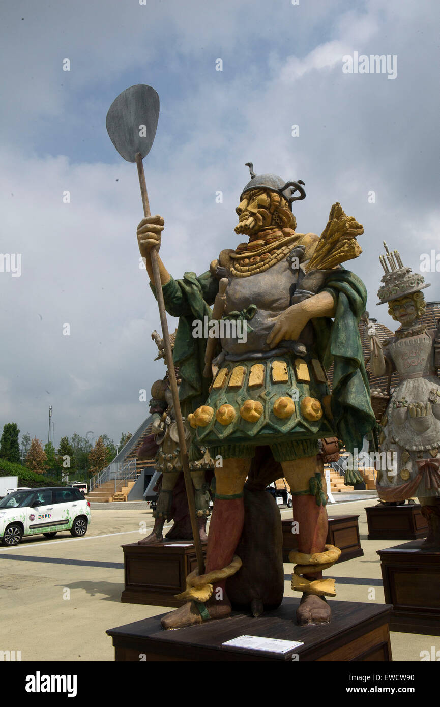 Italy - Milan - Expo Statue celebrating the food on the indication of ...