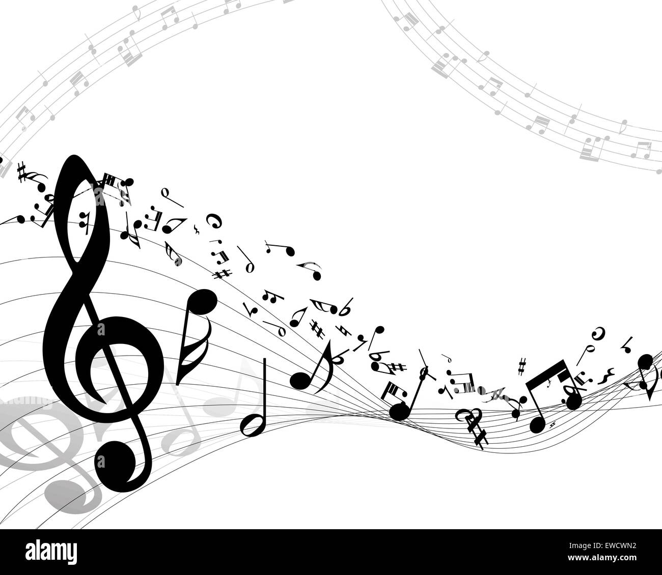 Musical background. EPS 10 vector illustration without transparency ...