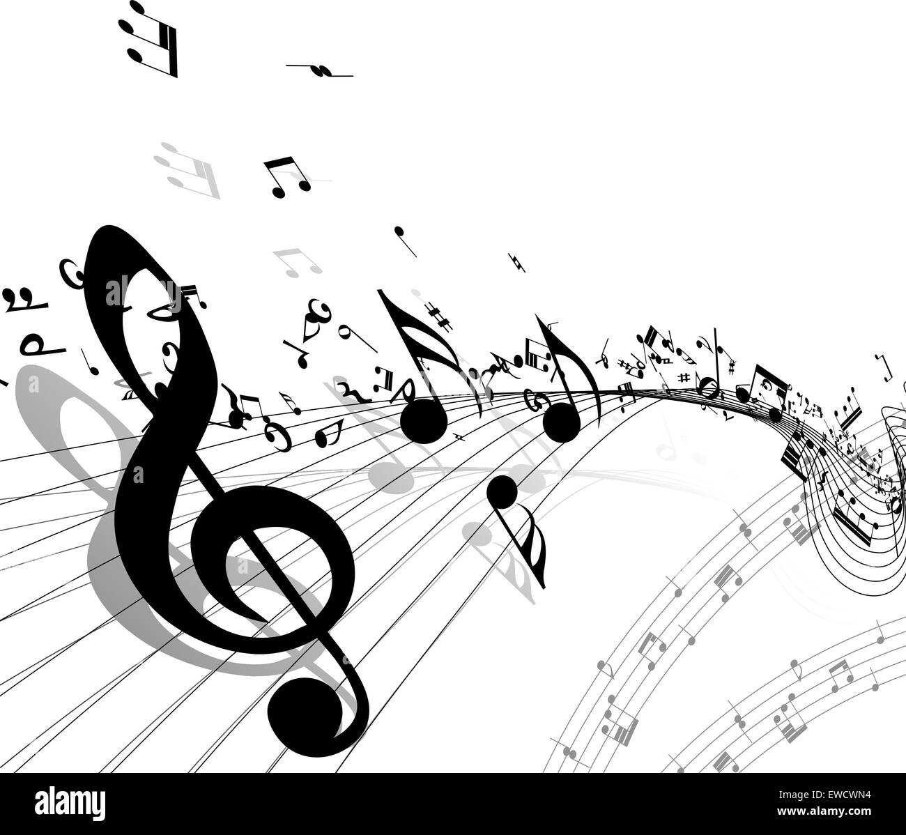 Musical background. EPS 10 vector illustration without transparency ...