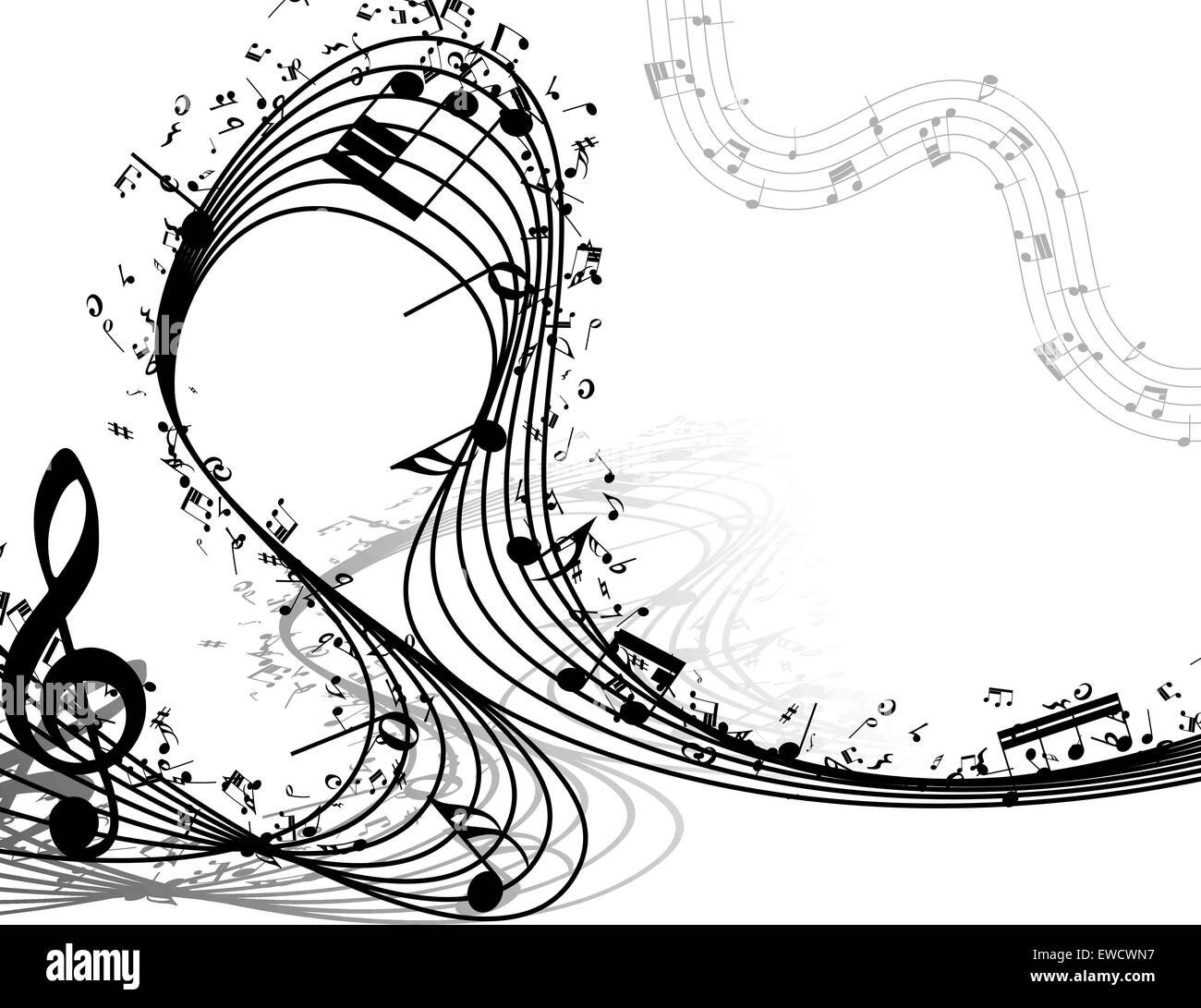 Musical background. EPS 10 vector illustration without transparency ...