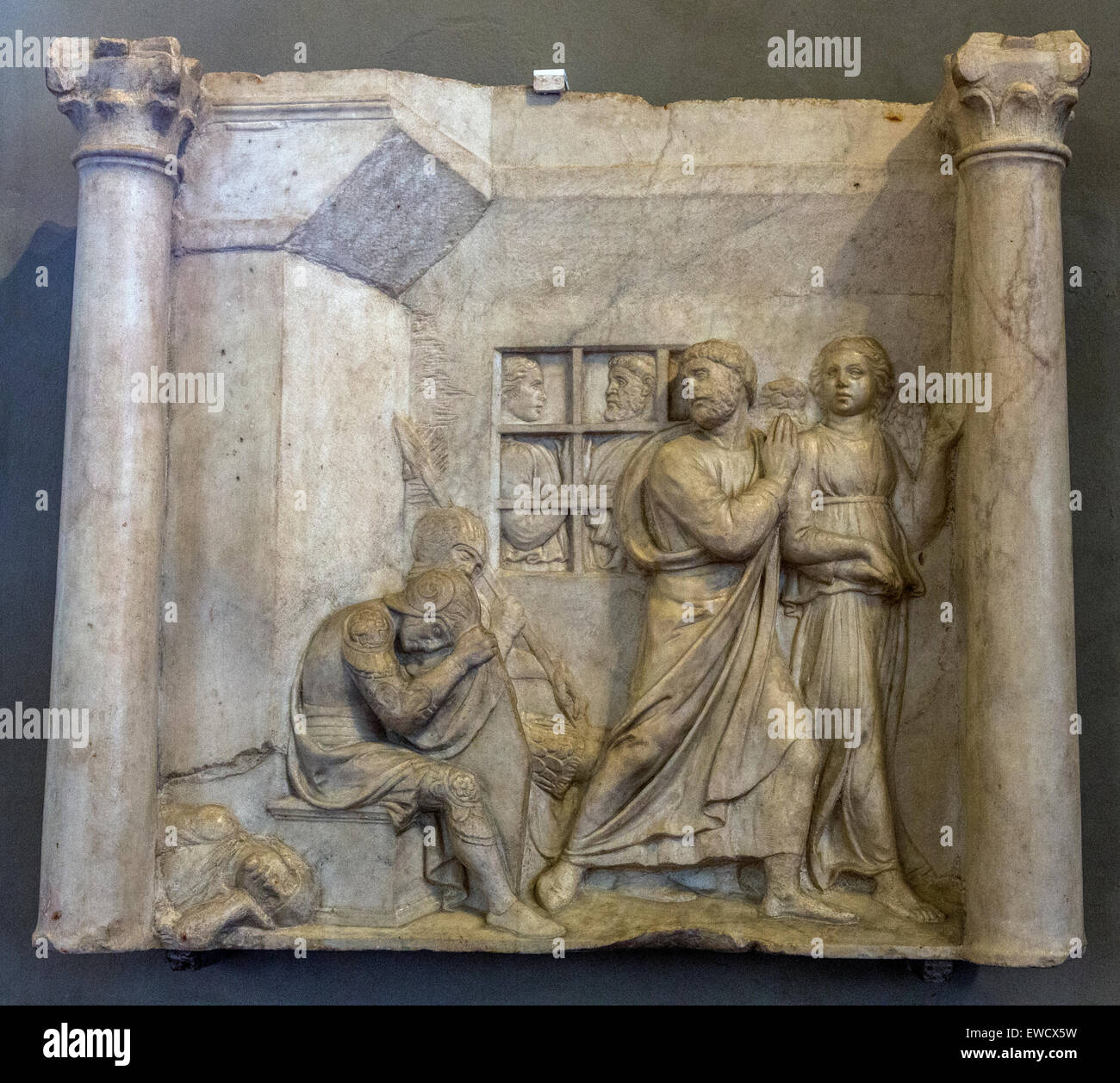 relief, St Peter released from Prison by Luca della Robbia, Bargello ...