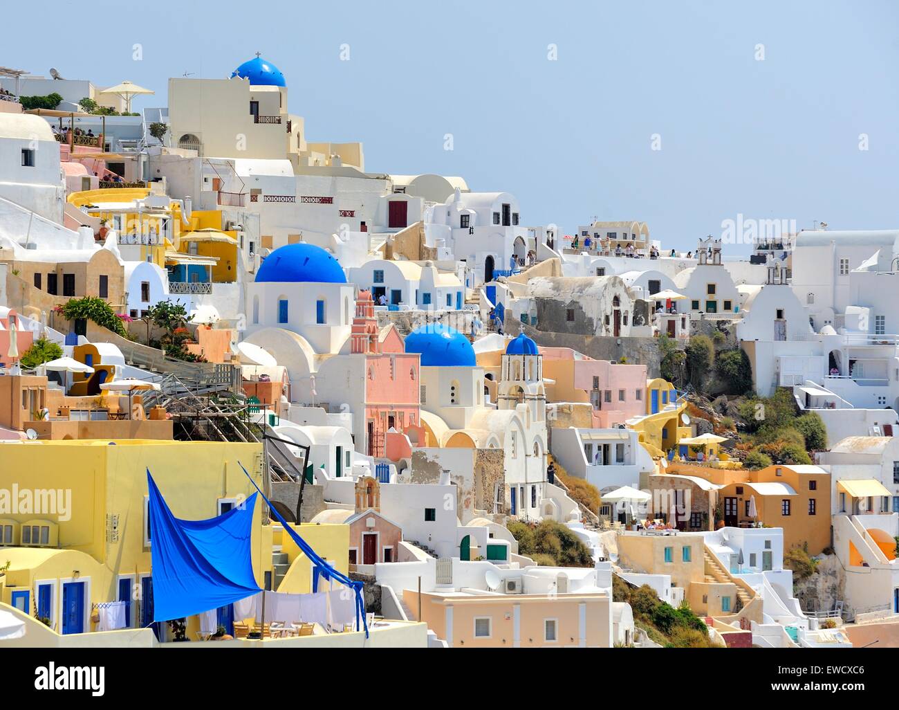 The village of Oia Santorini Greece Stock Photo - Alamy