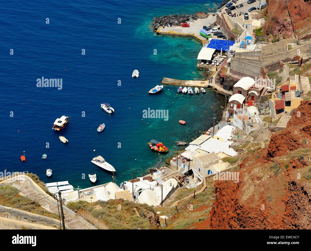 Sea view from amoudi bay hi-res stock photography and images - Alamy