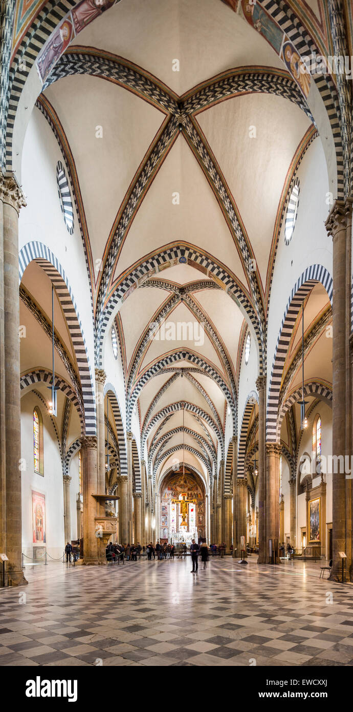 nave, Santa Maria Novella, Florence, Italy Stock Photo - Alamy