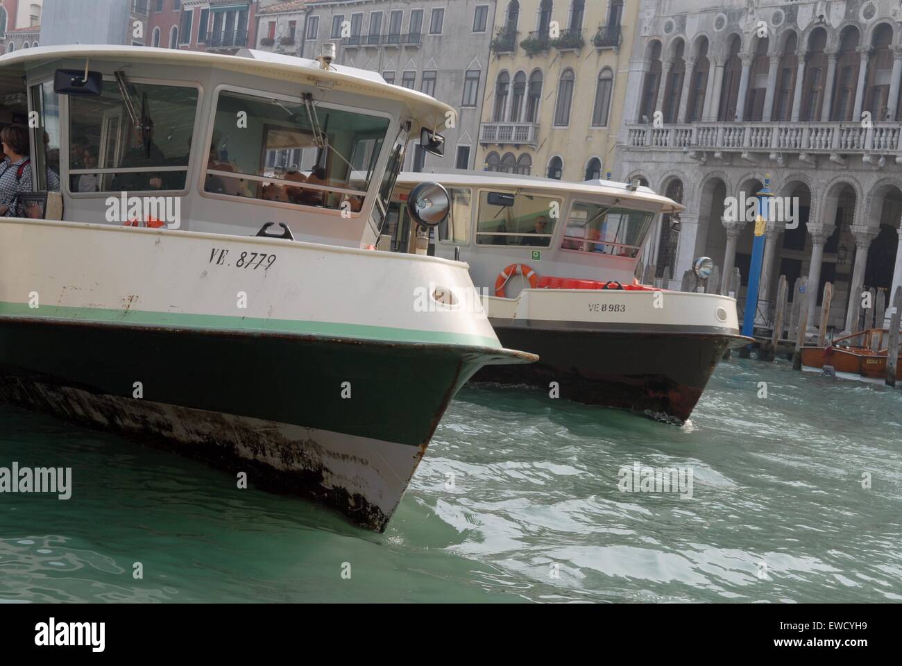 Venice, public transport boats Stock Photo - Alamy