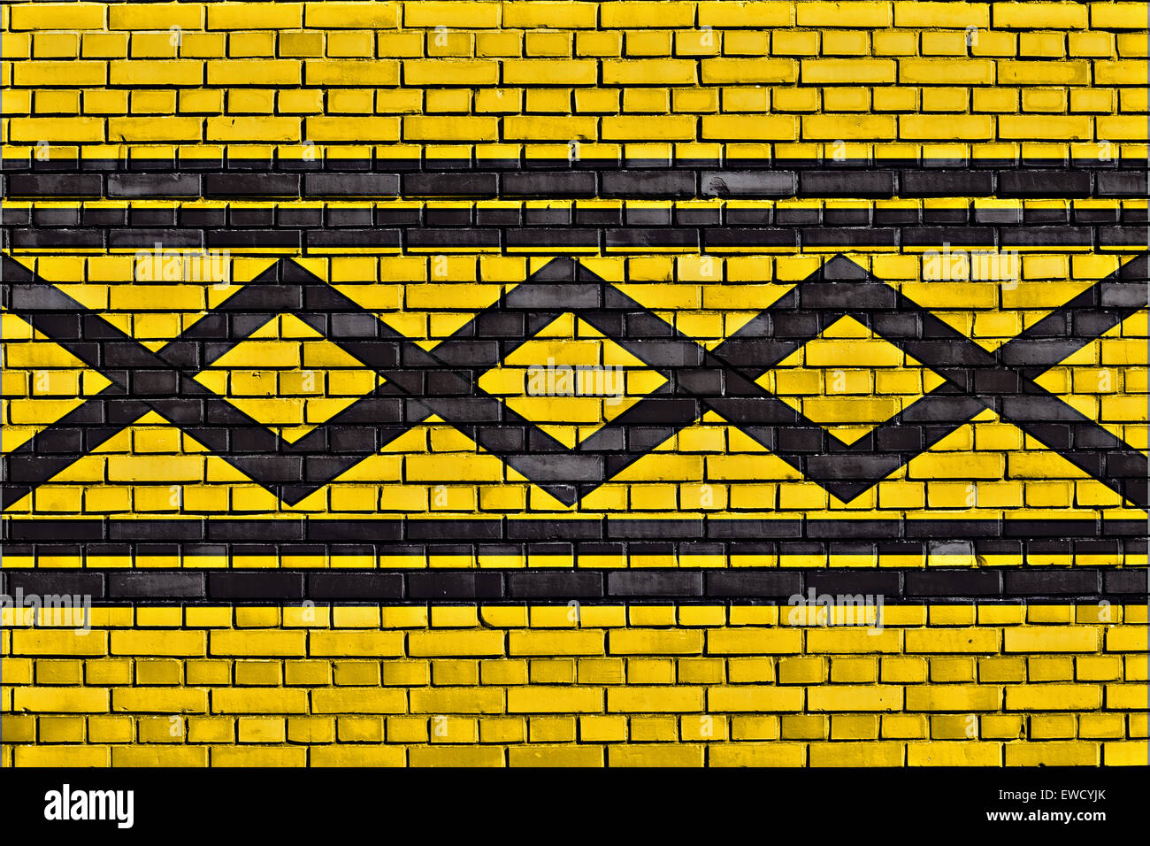flag of West Midlands painted on brick wall Stock Photo - Alamy