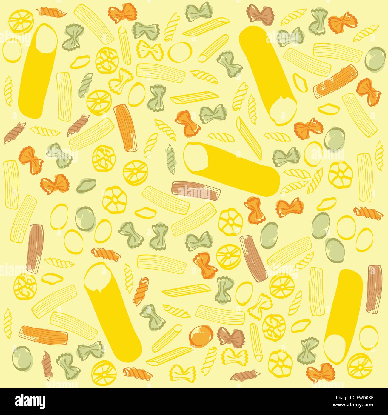 Raw pasta texture background Stock Vector Images - Alamy