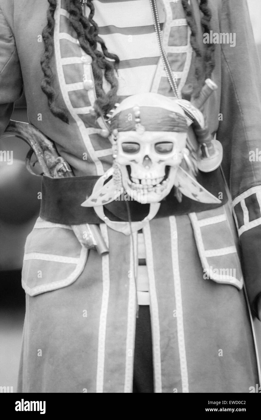 infrared skull on pirate outfit at Harry Paye Day – Poole’s annual ...