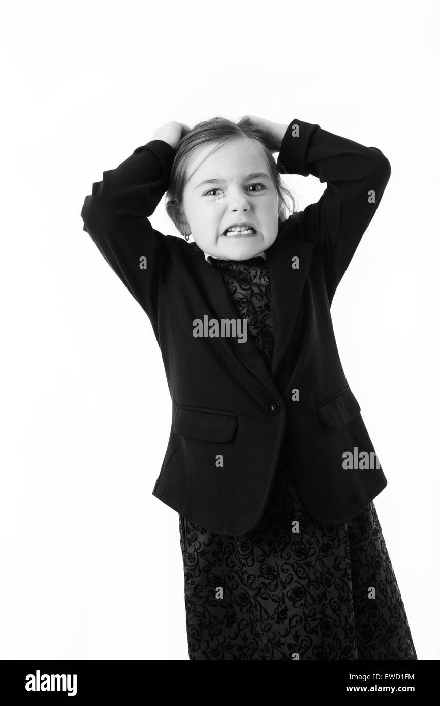 Getting stressed Black and White Stock Photos & Images - Alamy
