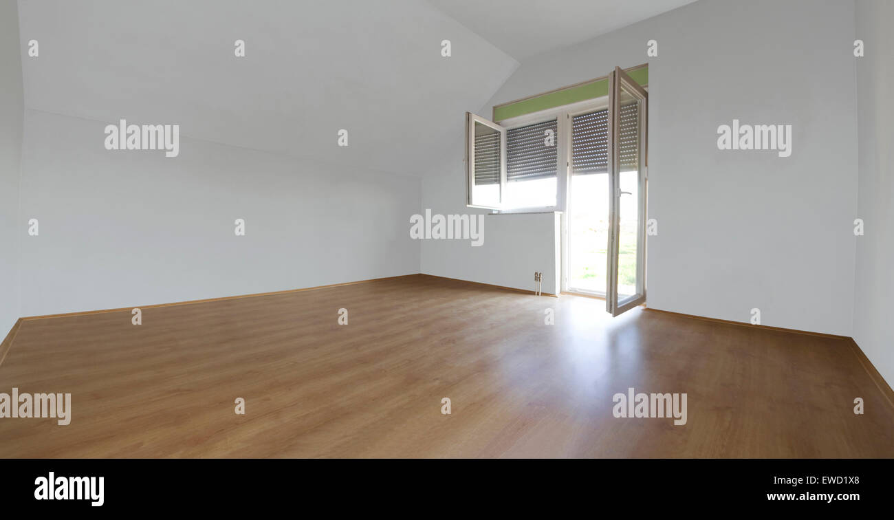 Empty clean room ready to move in Stock Photo - Alamy