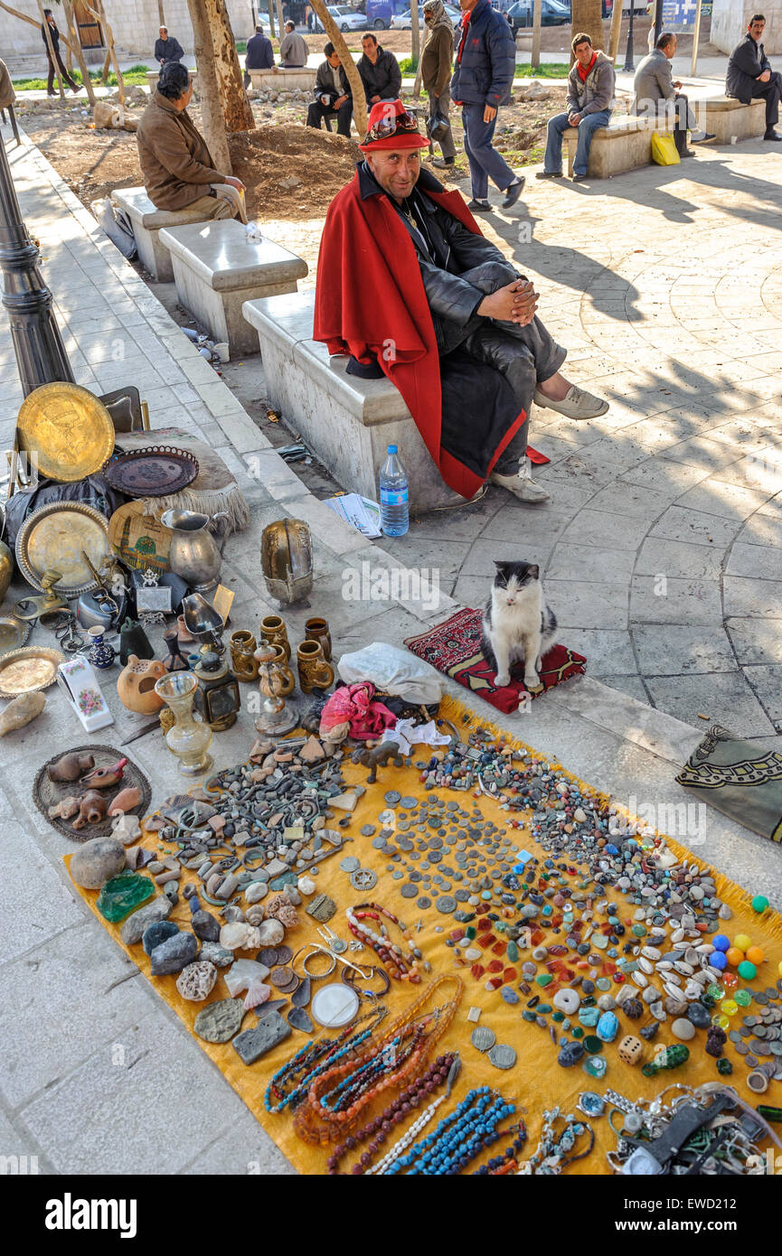 Market traders cat. Amman, Jordan, Middle East Stock Photo - Alamy