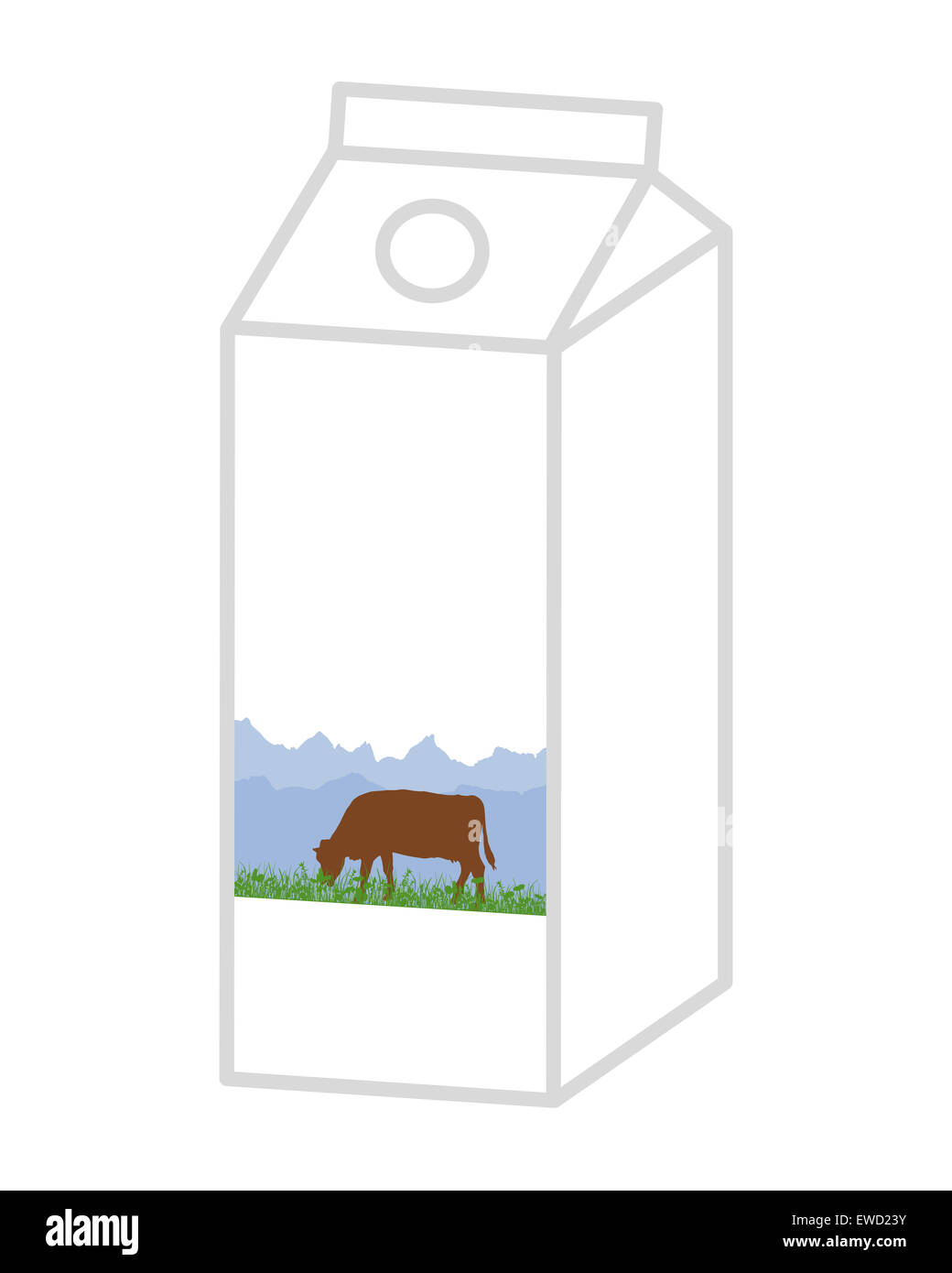Alpine cow milk packaging hi-res stock photography and images - Alamy