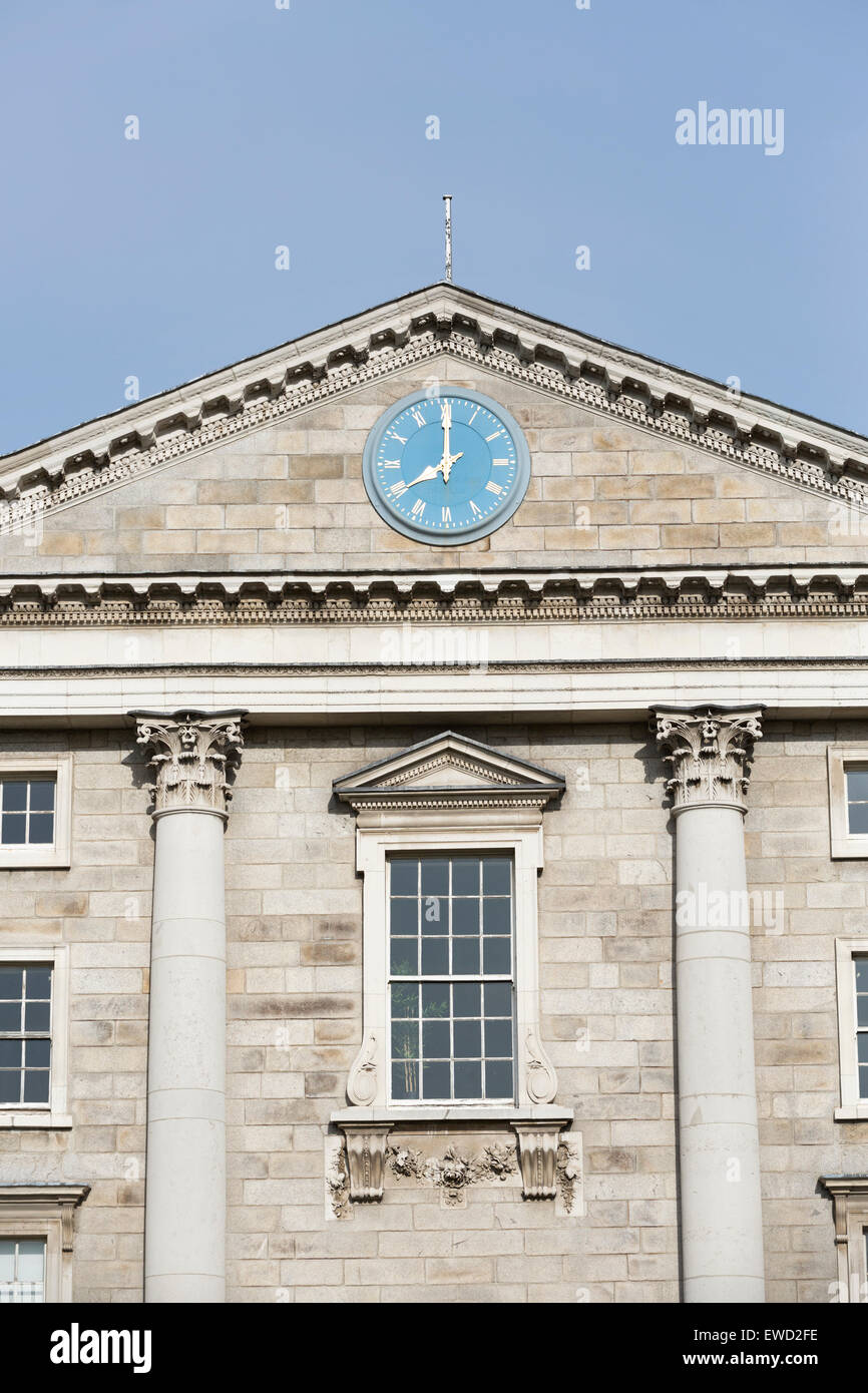 Ireland, Dublin, the clock on Regent House - part of Trinity College ...