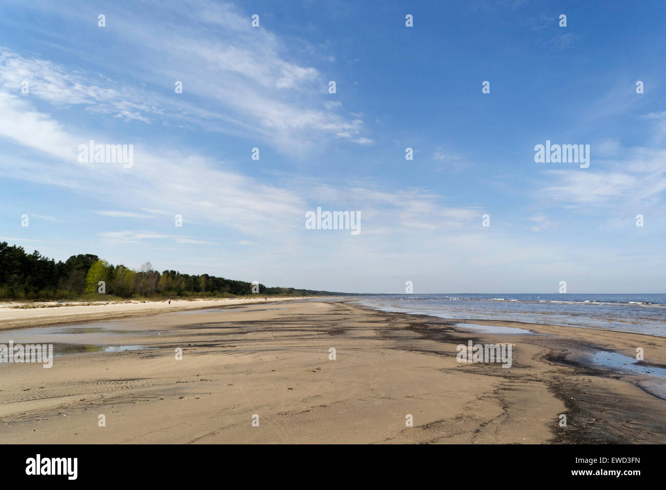 Empty coast in spring Stock Photo - Alamy