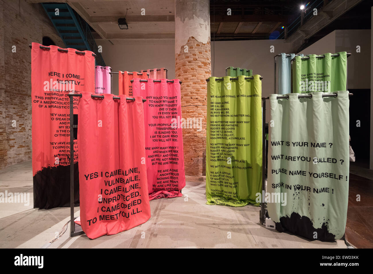 Art installation at the Venice Biennale 2015 Stock Photo - Alamy