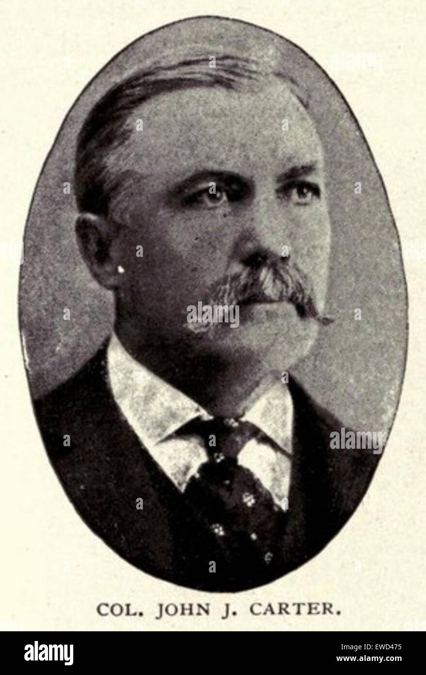 A photograph from 1902 featuring Colonel John J. Carter, documenting ...