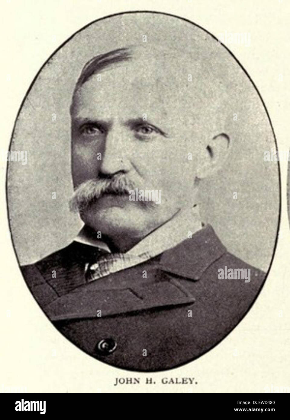 The photograph from 1902 captures John H. Galey, a prominent figure, in ...