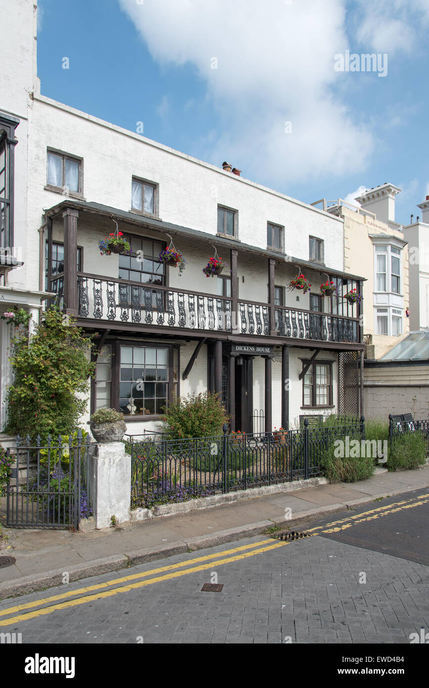 Dickens House at Broadstairs, Kent, Uk. Now houses a Dickens Museum ...