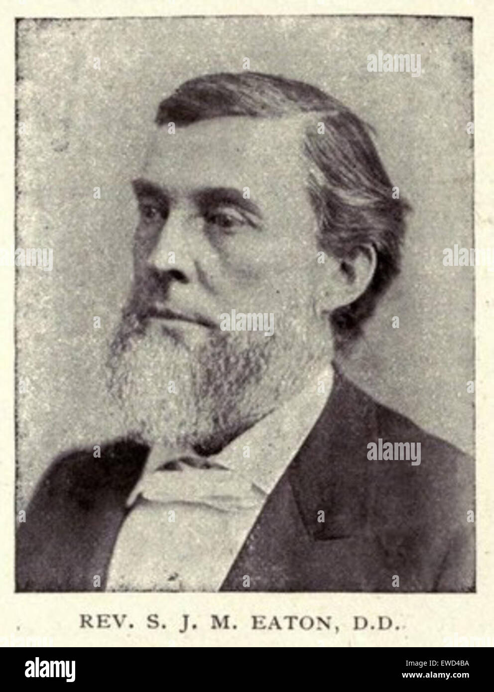 This photograph, taken in 1902, depicts Reverend S.J.M. Eaton. The ...