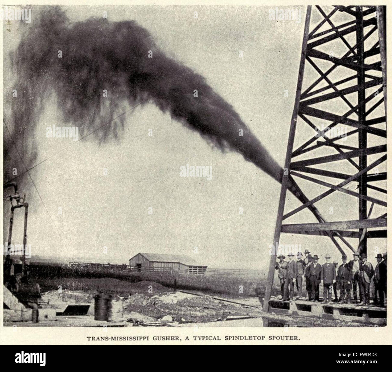 This image depicts a historical photograph of the Trans-Mississippi ...