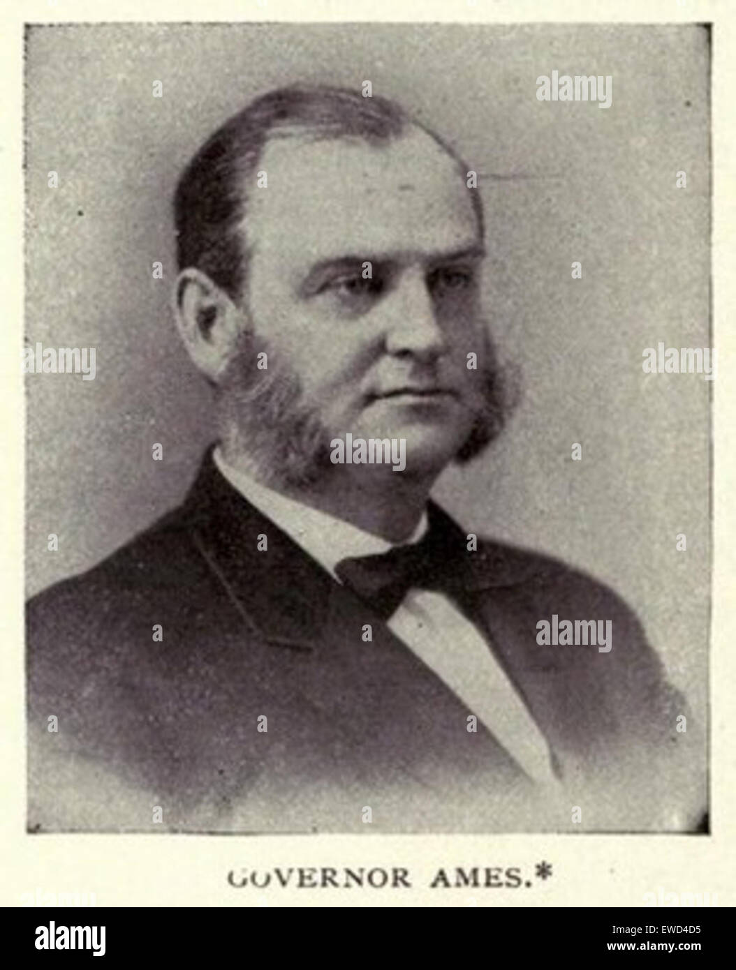 This photograph from 1902 captures Governor Ames in a formal portrait ...