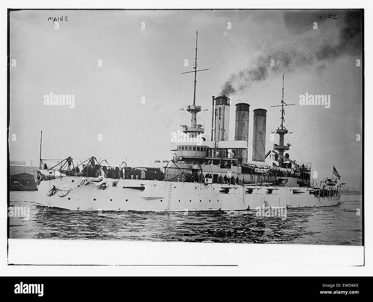 The *Maine* was a battleship commissioned by the United States Navy in ...