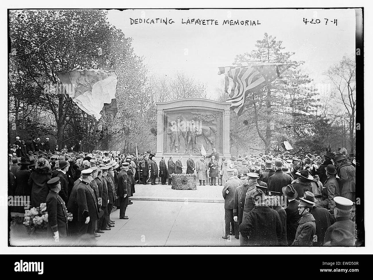 The dedication of the Lafayette Memorial is a historic moment honoring ...