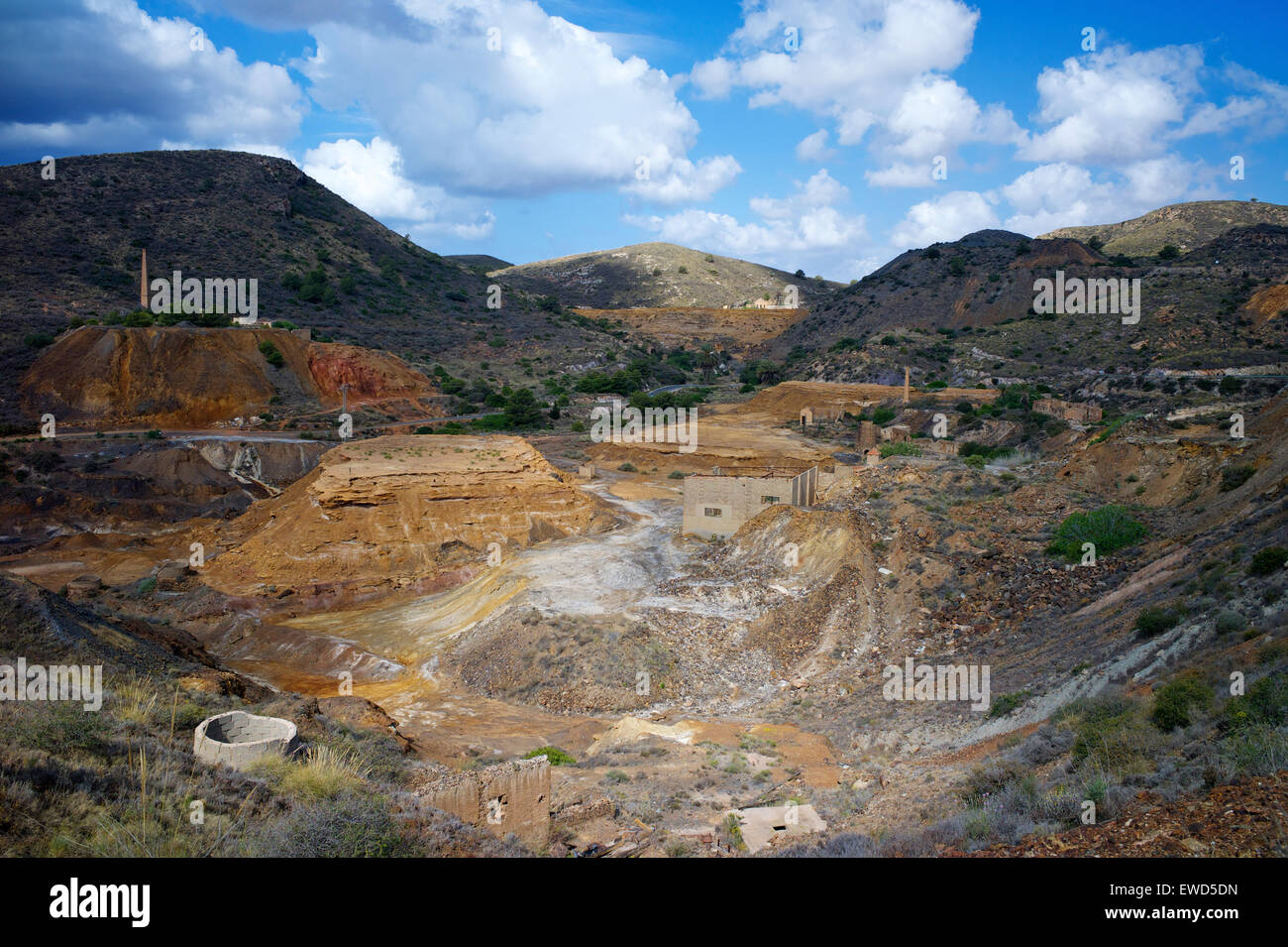 Abandoned mine workings at La Union, Spain Stock Photo - Alamy