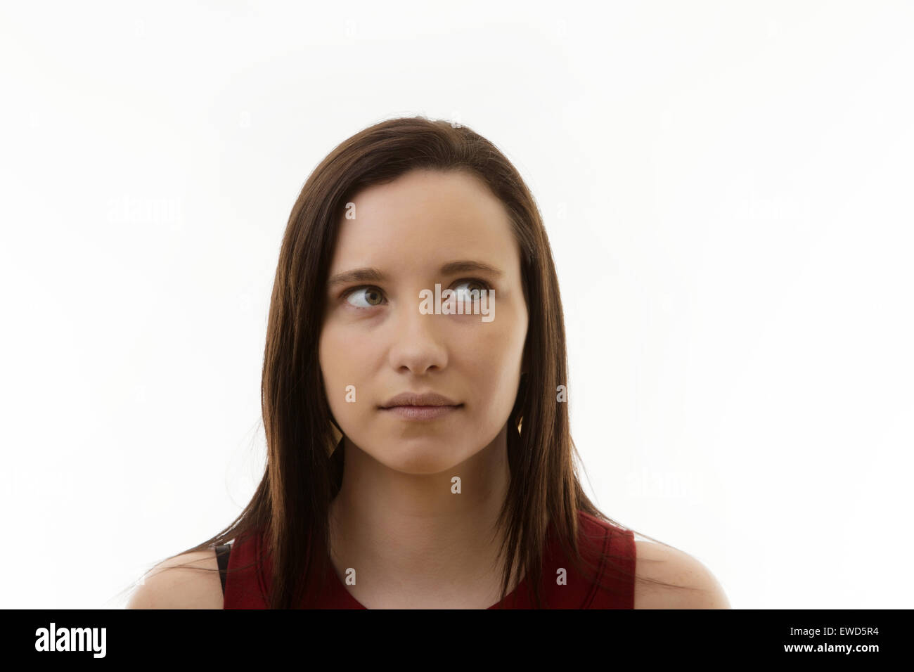 Woman looking around hi-res stock photography and images - Alamy