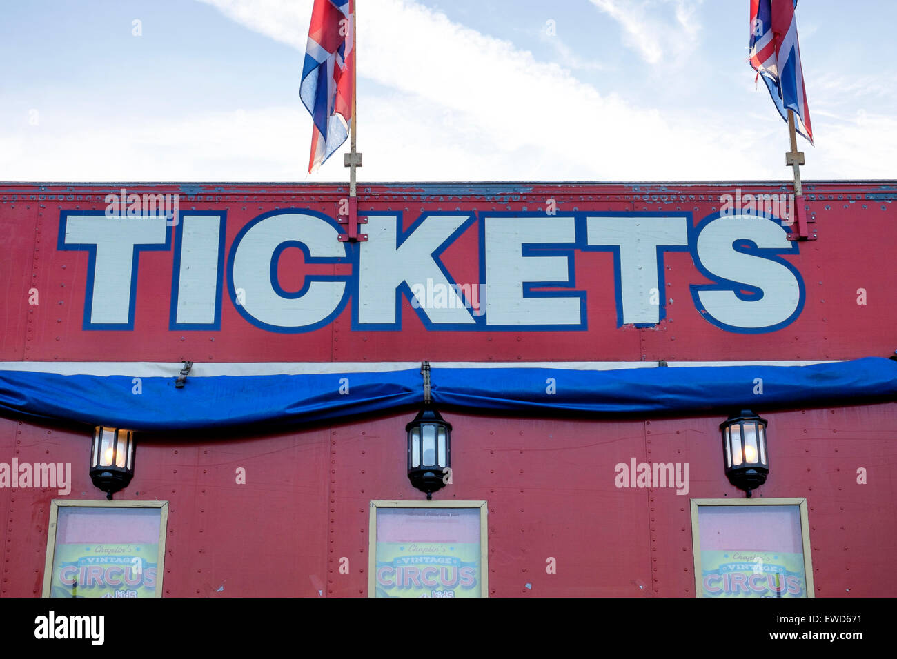 Tickets sales office Stock Photo - Alamy