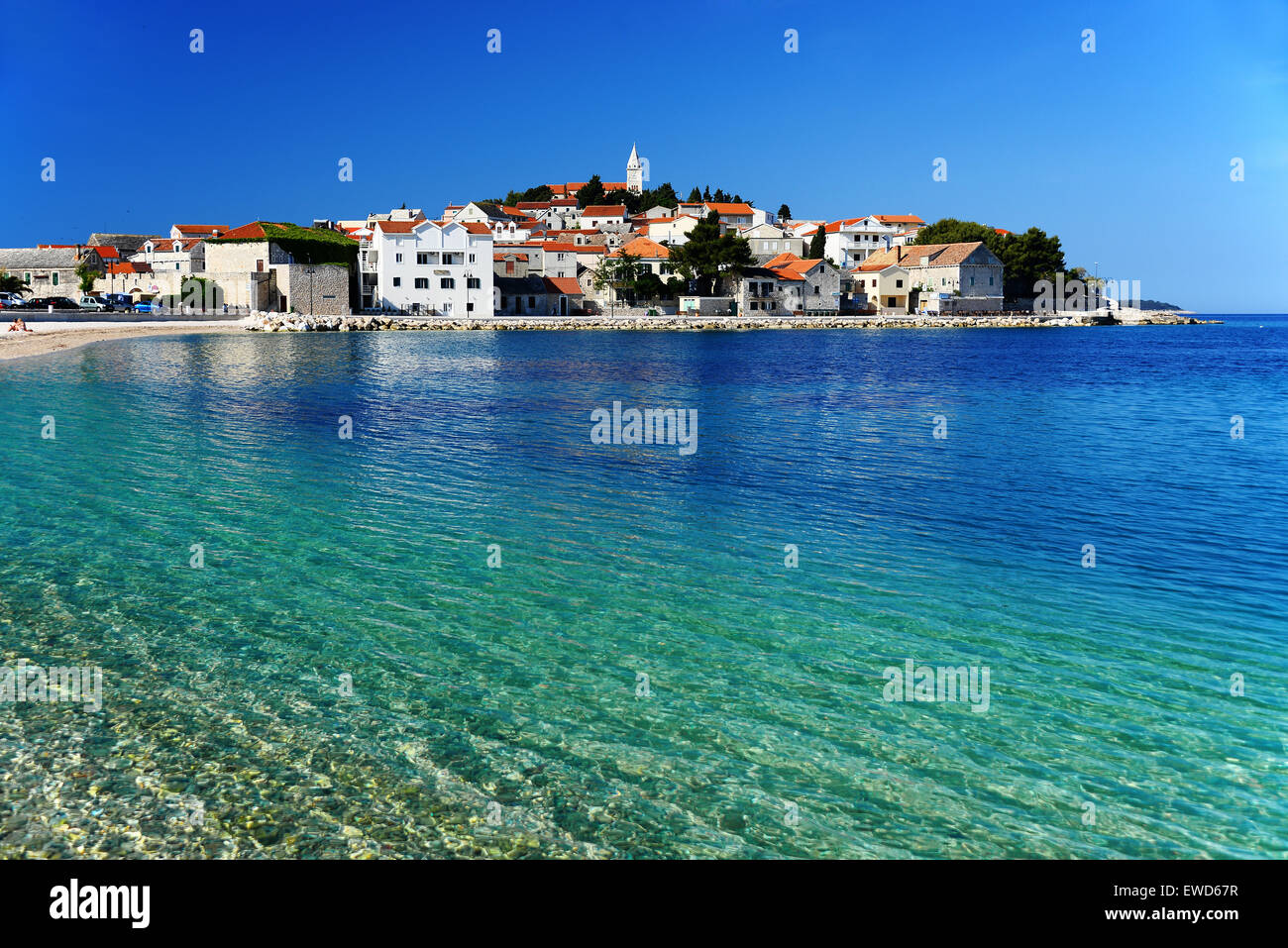 View of Primosten, Croatia. Dalmatian coast Stock Photo - Alamy