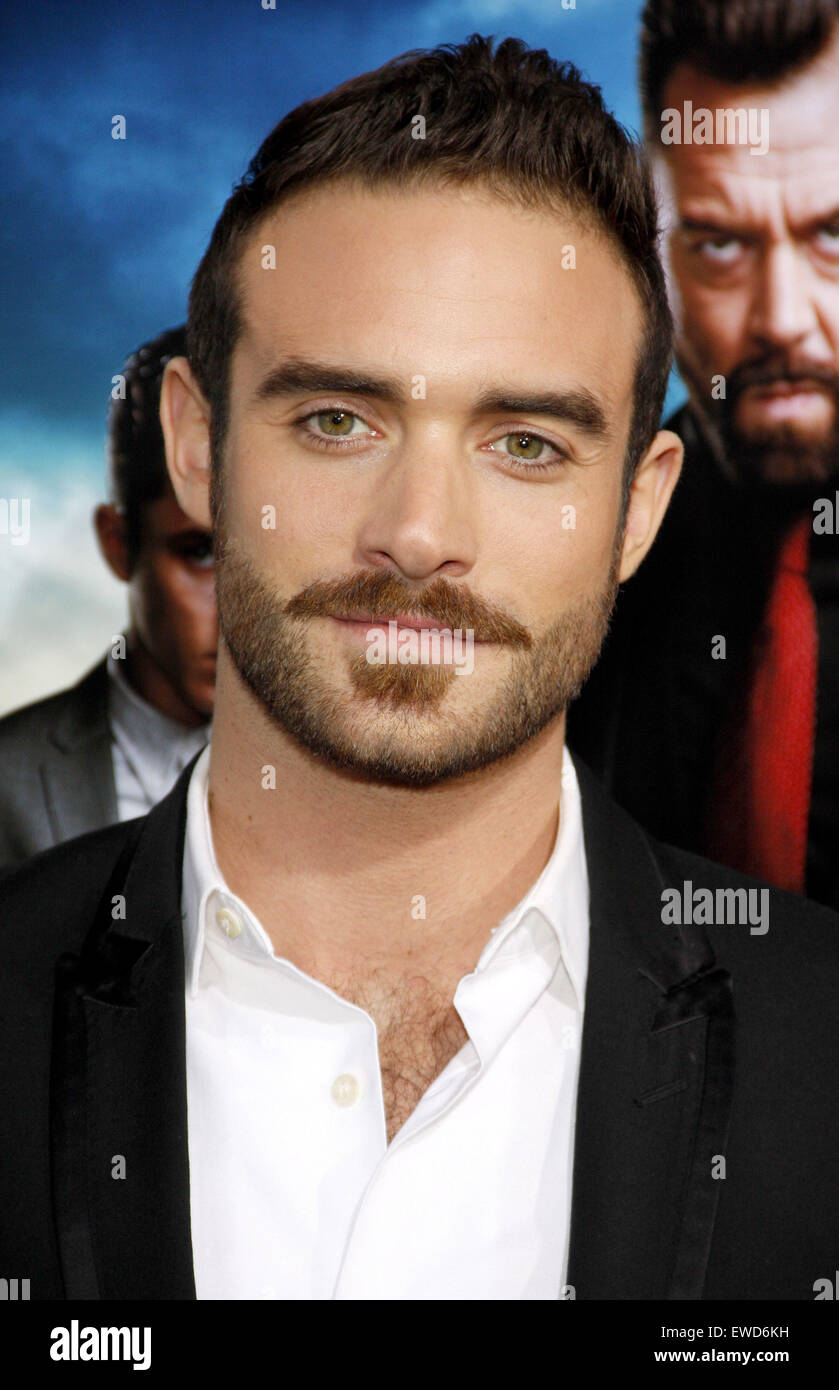 Joshua Sasse at the Los Angeles premiere of "Rogue" held at the ...