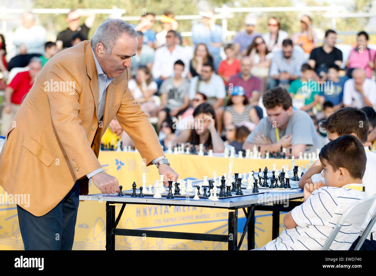 Athens, Greece. 23rd June, 2015. Leading chess player and major ...
