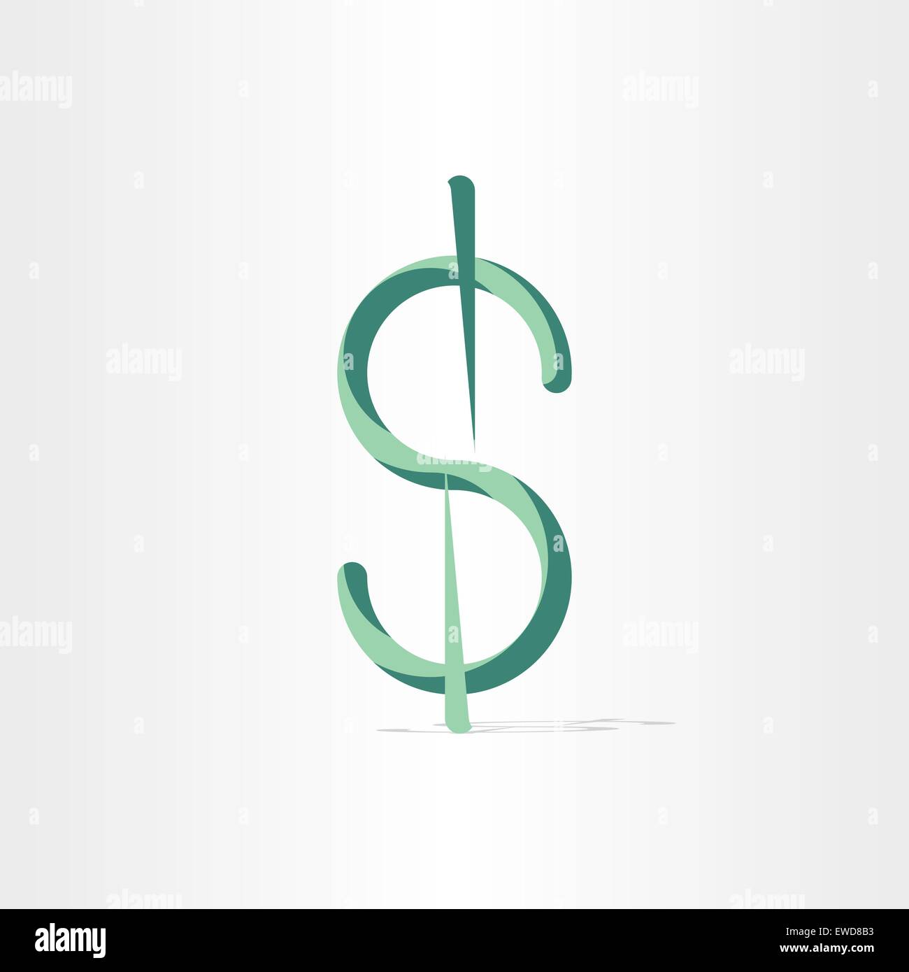 american dollar stylized money symbol bank icon Stock Vector Image ...